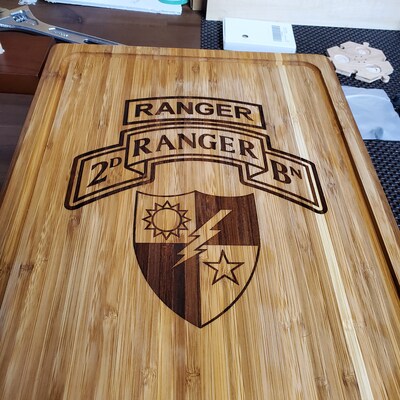 US Army 2nd Ranger Battalion Patch With Ranger Tab Vector Files, Dxf ...