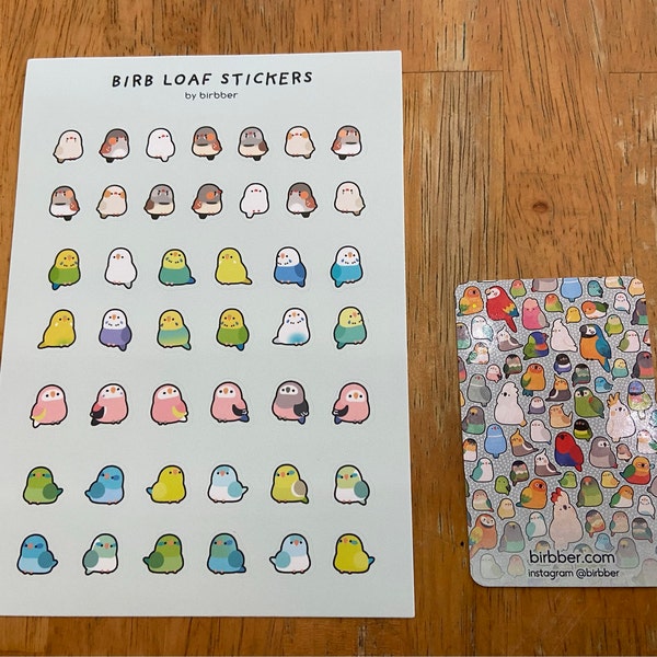 Bird Loafs Sticker Sheets - Etsy