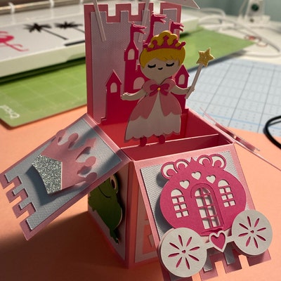 Princess Castle Card in A Box - Etsy