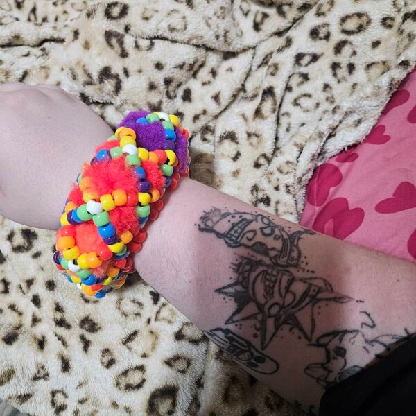 MLP Perler 3D Kandi Cuff My Little Pony 3D Cuff Scenecore Scene Perler ...