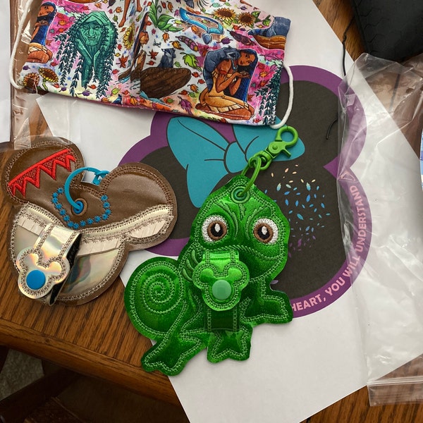 Pascal Rapunzel Tangled Inspired Minnie Mickey Ears Holder, Sunglasses ...