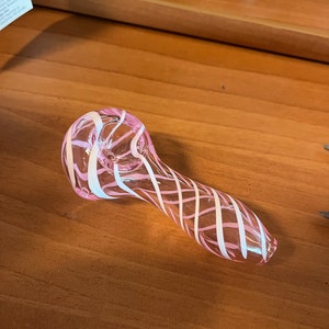 4.5 Pink Sparkle Glass Smoke Bowl Heavy Thick Smoking Pipe - Etsy