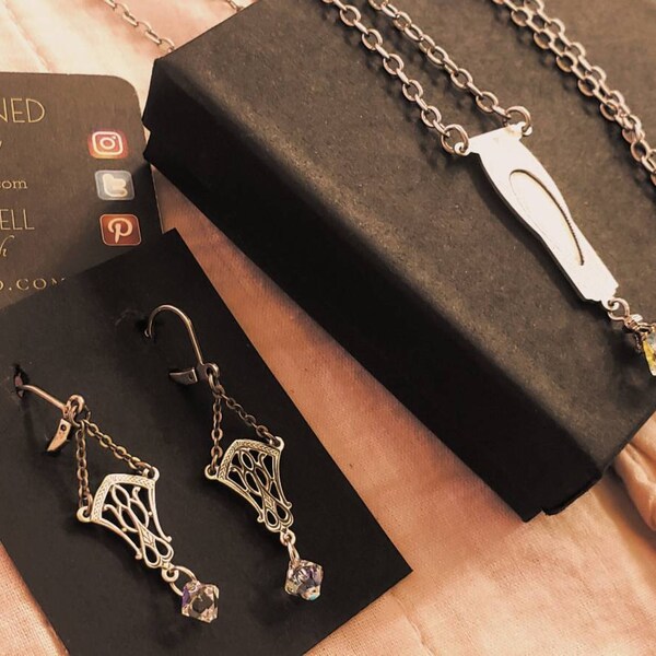 Lamia Necklace and Earrings Set - Medieval, Renaissance, Elizabethan ...