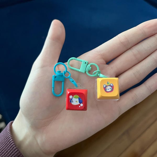 Keycap Keyboard Clicky Fidget Stimming Kawaii Cute Keychain - Etsy