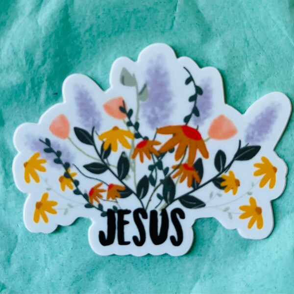 Jesus Sticker | Christian Faith Stickers | Waterproof Vinyl Decals ...