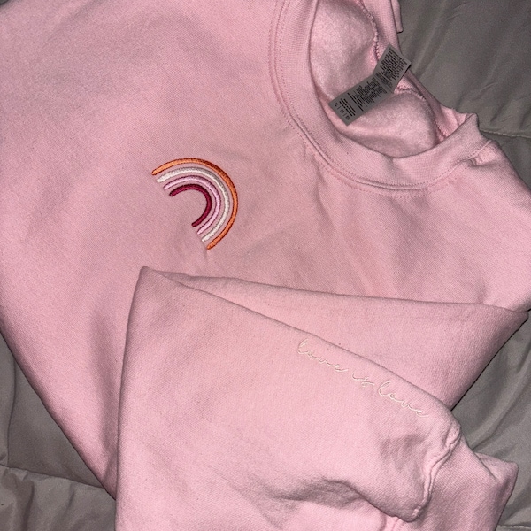 Lesbian Hearts Gray Shirt | Lesbian Flag Colors Pride Clothes | Subtle ...