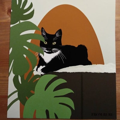 Zoning Out Cat, Cat Meme Art, Meme Art, Black Cat, Disassociating Cat ...