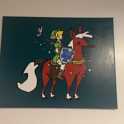 Derpemon Starter Set. Each is a Hand Painted 8 X 10 Canvas. - Etsy