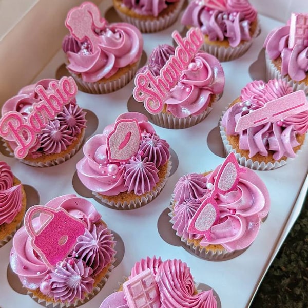 Personalised PRINTABLE Doll Head Cake Topper , Digital Barbie Cake ...