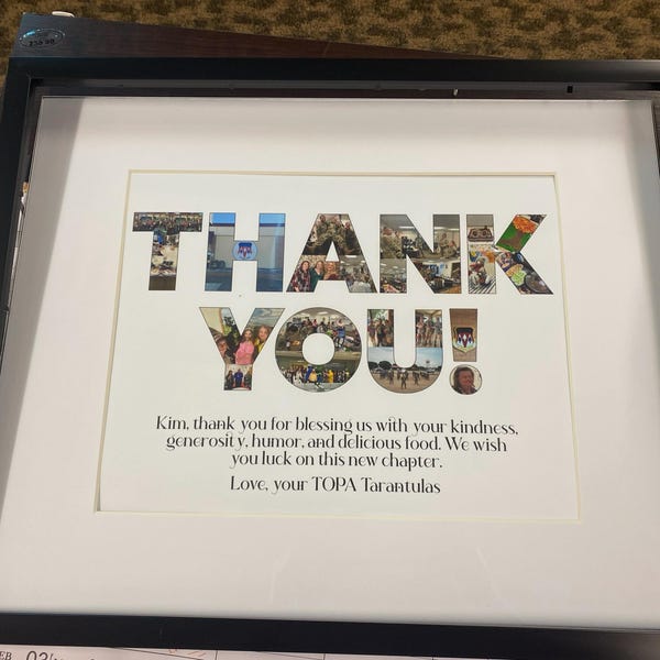 Custom Farewell Collage, Gift for Colleagues , Retirement Gift, Best ...