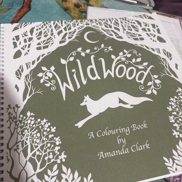 Colouring in Book Titled "wild Wood" by Amanda Clark - Adult Crafts ...