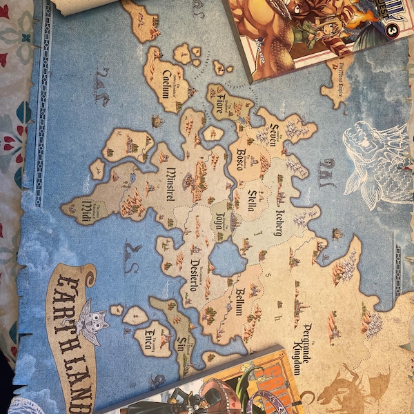 Anime One Piece World Map: Wrapped Canvas Wall Art - Etsy