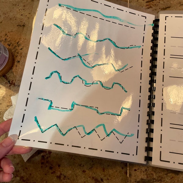 Lined Writing Paper Practice Learn to Write Paper - Etsy