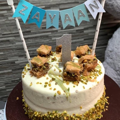 Personalized Boys Cake Topper Boys Cake Bunting Custom Cake Topper ...