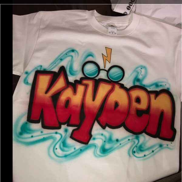 Baddie Airbrush Name-airbrushed T-shirt Design Personalized Birthday ...