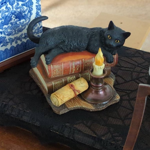 Handmade Cat, the Witching Hour, , Lisa Parker Statue, Black Cat Home ...