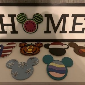 Disney Welcome to Our Home Interchangeable Sign Mickey Mouse - Etsy