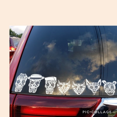 Day of the Dead Art Sugar Skulls Car Stickers 77-84/171-173 - Etsy