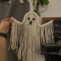 Halloween Macrame Ghost Spooky Wall Hanging for Gothic Decor V73 - Etsy ...