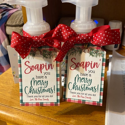 Soapin You Have a Merry Christmas Gift Tag Holiday Soap Tags Hand Soap ...