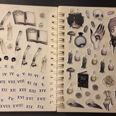 Spider Web Note Pad Spooky Cute Goth Stationery - Etsy