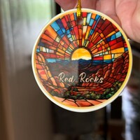 Red Rocks Ornament, Christmas Tree Ornament, Holiday Ornament, Colorado ...
