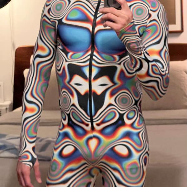 Rave Bodysuit Men, Music Festival Male Costume, Rave Clothing Men ...
