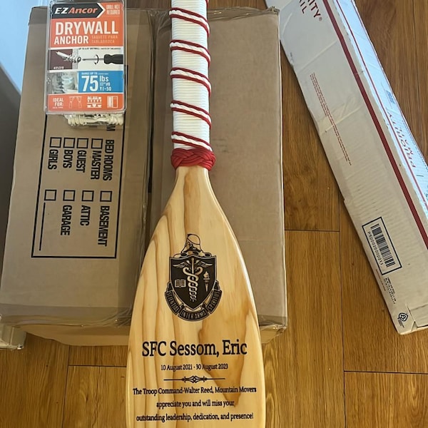 Personalized Military Paddle: Retirement, Farewell Gift - Etsy