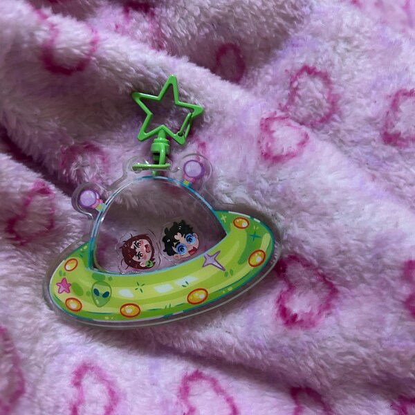 PRE ORDER 3 In. Orchid and Kid Ritz Keychains / TROLLS 3/ Double Sided ...