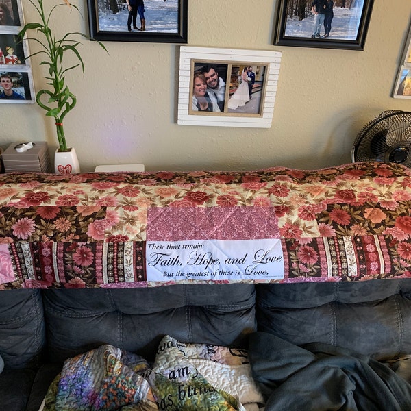 Our Father Traditional Prayer Homemade Throw Quilt - Etsy