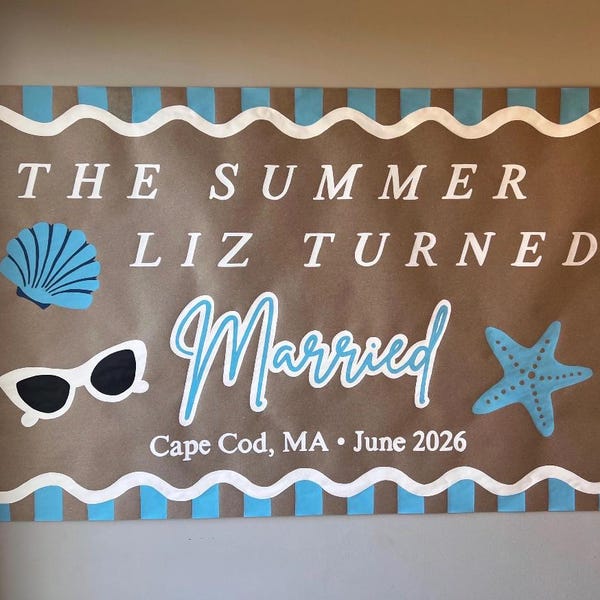 The Summer I Turned Pretty Hand Painted Birthday Banner - Etsy