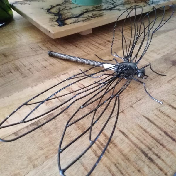 Metal Spider Sculpture: Handmade Welding Art, Steampunk Tarantula Decor ...