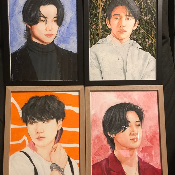 Monsta X Wonho Portrait Handmade Drawing Kpop Wall Art Decor - Etsy
