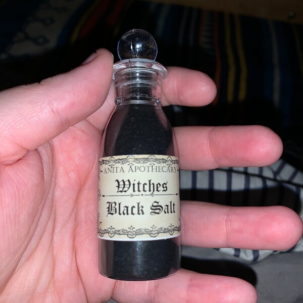 Witches Black Salt 1oz Witchcraft, Witches Salt, Black Salt, Altar ...