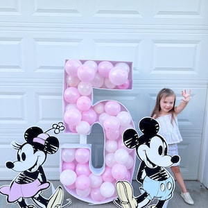 Printable Pastel Mickey Balloons, Disneyland Baby Shower Stand up Prop ...