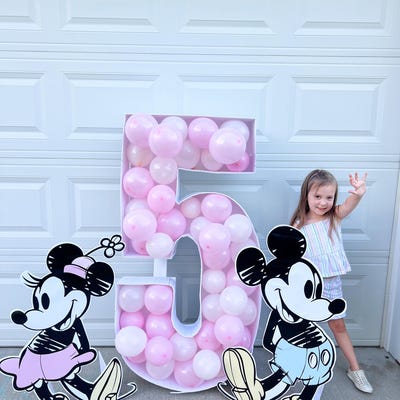 Printable Pastel Mickey Balloons, Disneyland Baby Shower Stand up Prop ...
