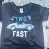 Two Fast Race Car Shirt, Racecar Birthday Shirt, Birthday Boy Shirt ...