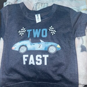 Two Fast Race Car Shirt, Racecar Birthday Shirt, Birthday Boy Shirt ...