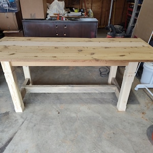 Tapered Mission Dining Table Legs rustic Pine - Etsy