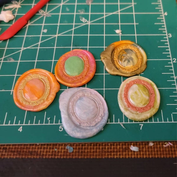 Moon Rose Wax Seal Stamp, Pearl Stamp, Sea Snail Wax Seals for ...