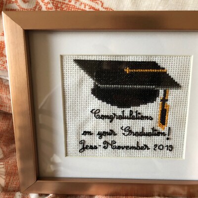 Graduation Cap 4 Pdf Cross Stitch Pattern Digital Instant Download - Etsy