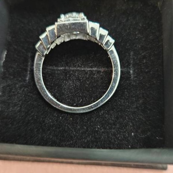 1880-90s Antique Art Deco Engagement Ring / 3 Cts Diamond Vintage ...