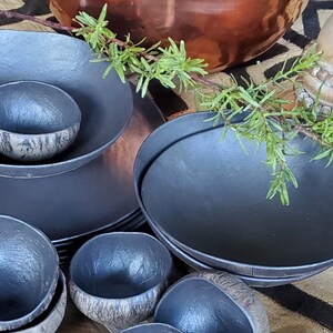 Black Ceramic Serving Tray Long Black Rectangle Tray Ceramic - Etsy
