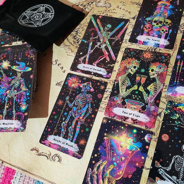 Tarot Deck, Tarot Card Deck, Tarot Deck With Guidebook, 78 Tarot Cards ...