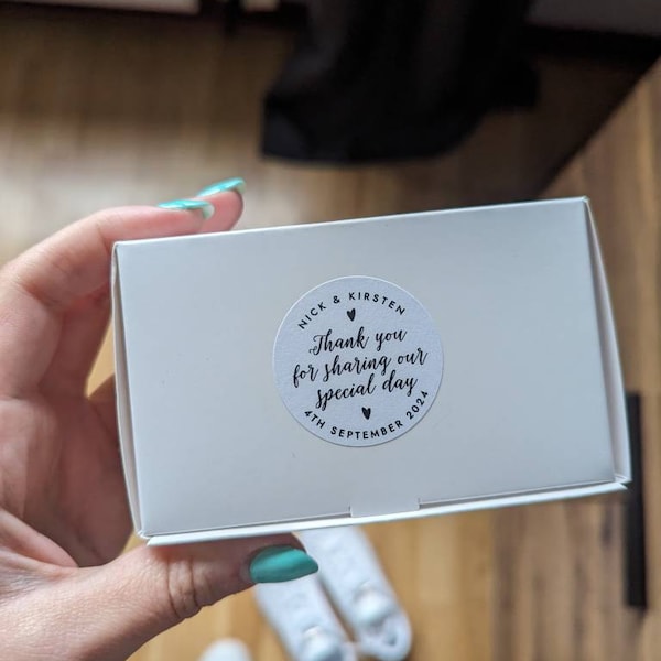 Thank You Stickers, Thank You for Sharing Our Special Day Stickers ...