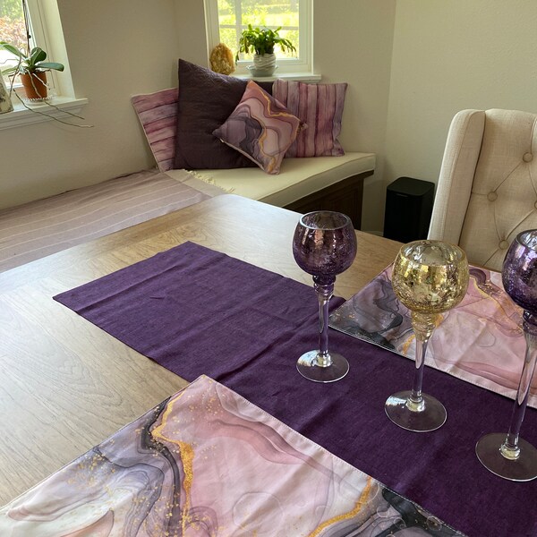 Desk Mat, Teal Desk Mat, Turquoise Desk Mat, Marble Desk Mat, Teal ...