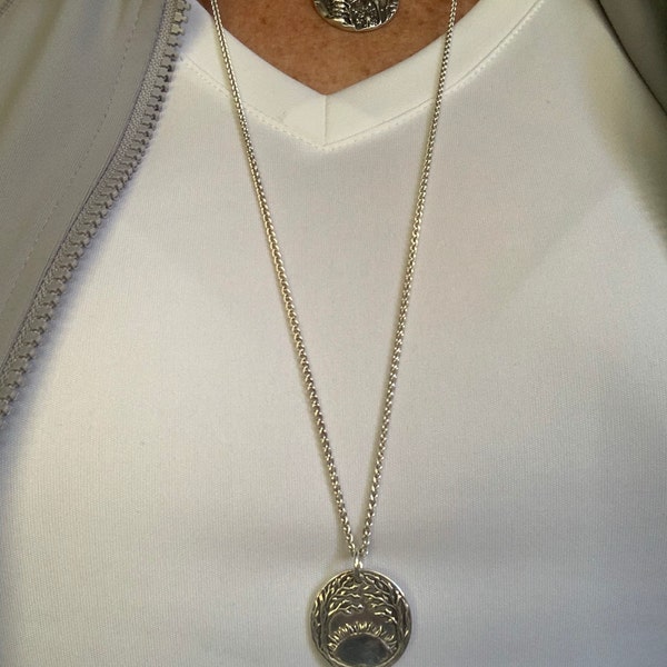 Sterling Silver 16" Italian Bombata Chain Necklace - Etsy