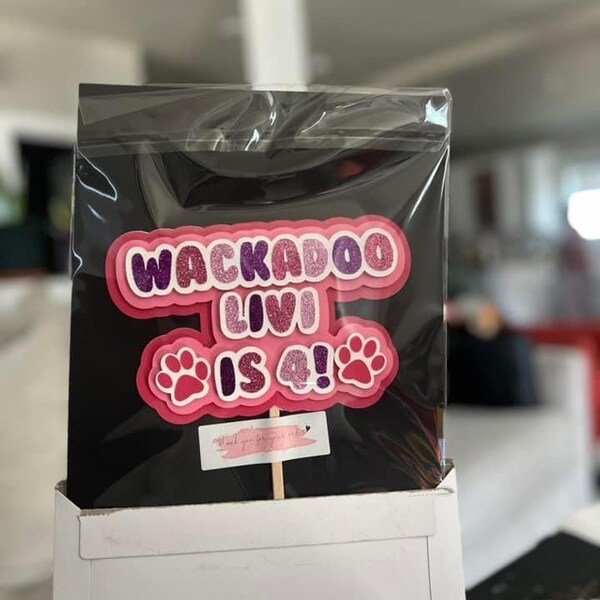 Wackadoo Cake Topper - Etsy