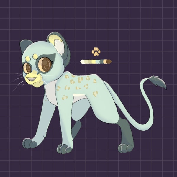 LYNX PTU BASE - Png Files - Lineart, Blue Shading, Etc - Feline / Big ...