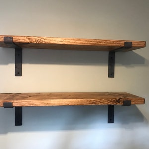 Rustic Style Stunning Timber Shelf/Shelving with Steel | Etsy